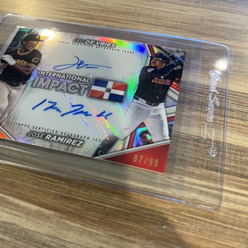 2024 Bowman Chrome - International Impact Autographs Jose Ramirez, Leo ...