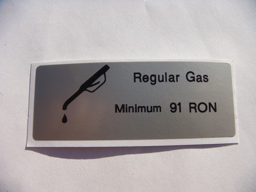 Volkswagen Regular Gas Sticker for Fuel Octane | eBay