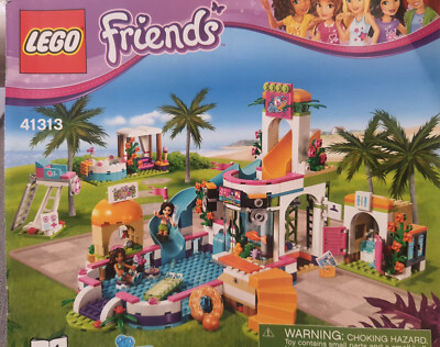 LEGO FRIENDS: Heartlake Summer Pool (41313) COMPLETE+INSTRUCTIONS W/O ...