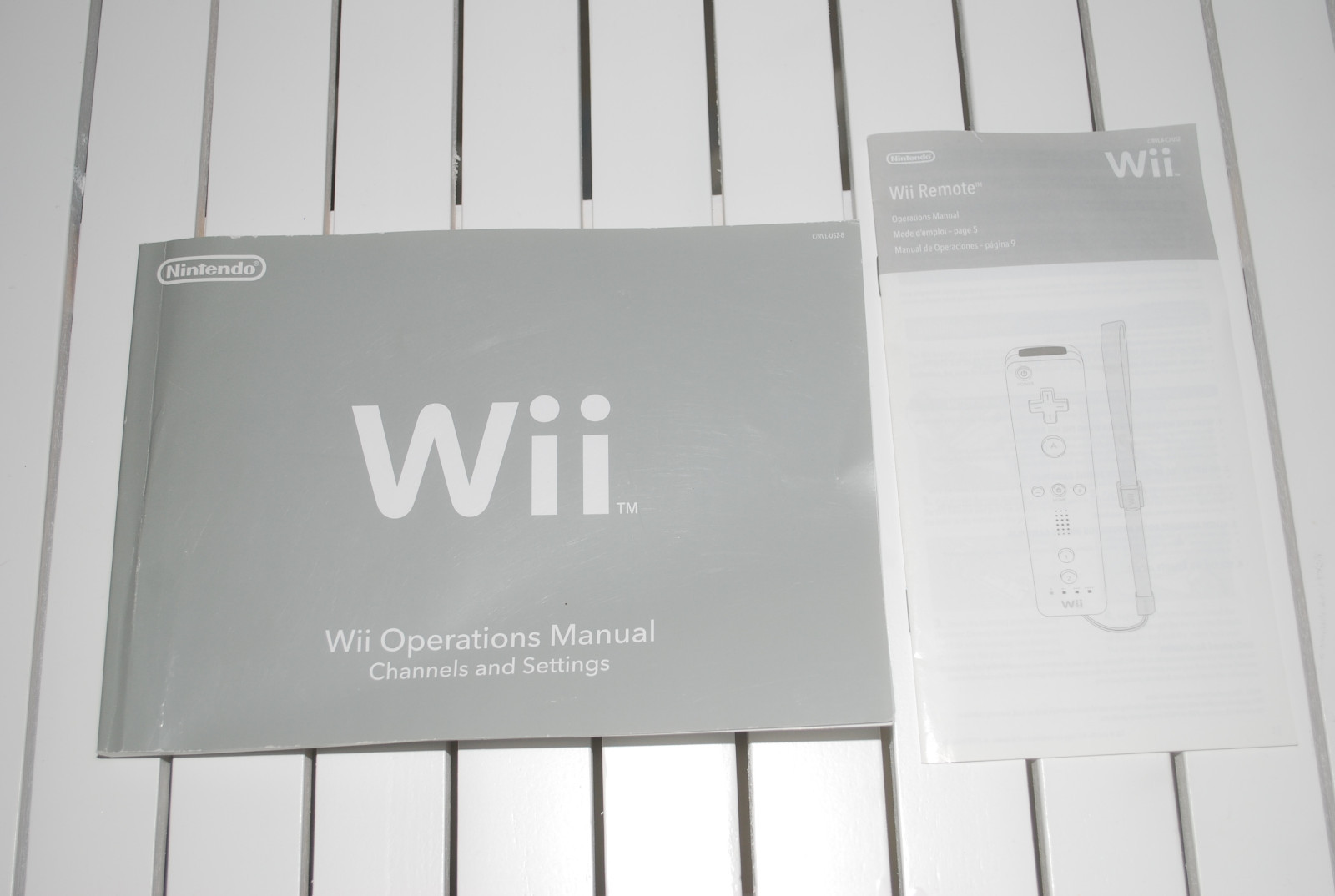Nintendo Wii Operations System & Remote Manuals INSTRUCTION MANUAL ONLY ...
