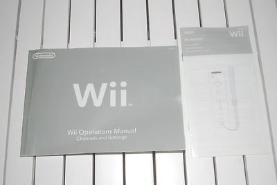 Nintendo Wii Operations System & Remote Manuals INSTRUCTION MANUAL ONLY ...