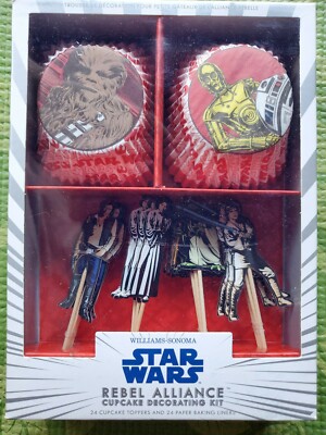 Williams-Sonoma NEW STAR WARS Rebel Alliance Cupcake Decorating Kit | eBay