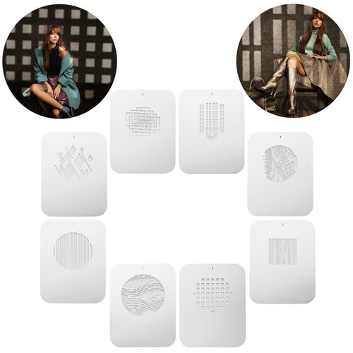 8PCS/Set Gobos Graphics Cards Metal Plates Modern Style Art Special ...