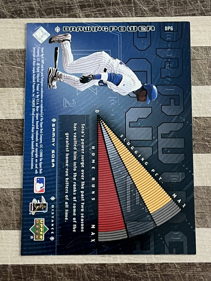 2000 Upper Deck MVP Baseball Sammy Sosa Drawing Power Card #DP6 | eBay