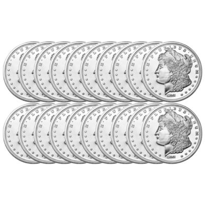 1 oz Sunshine Morgan Silver Round (New, Lot of 20) | eBay