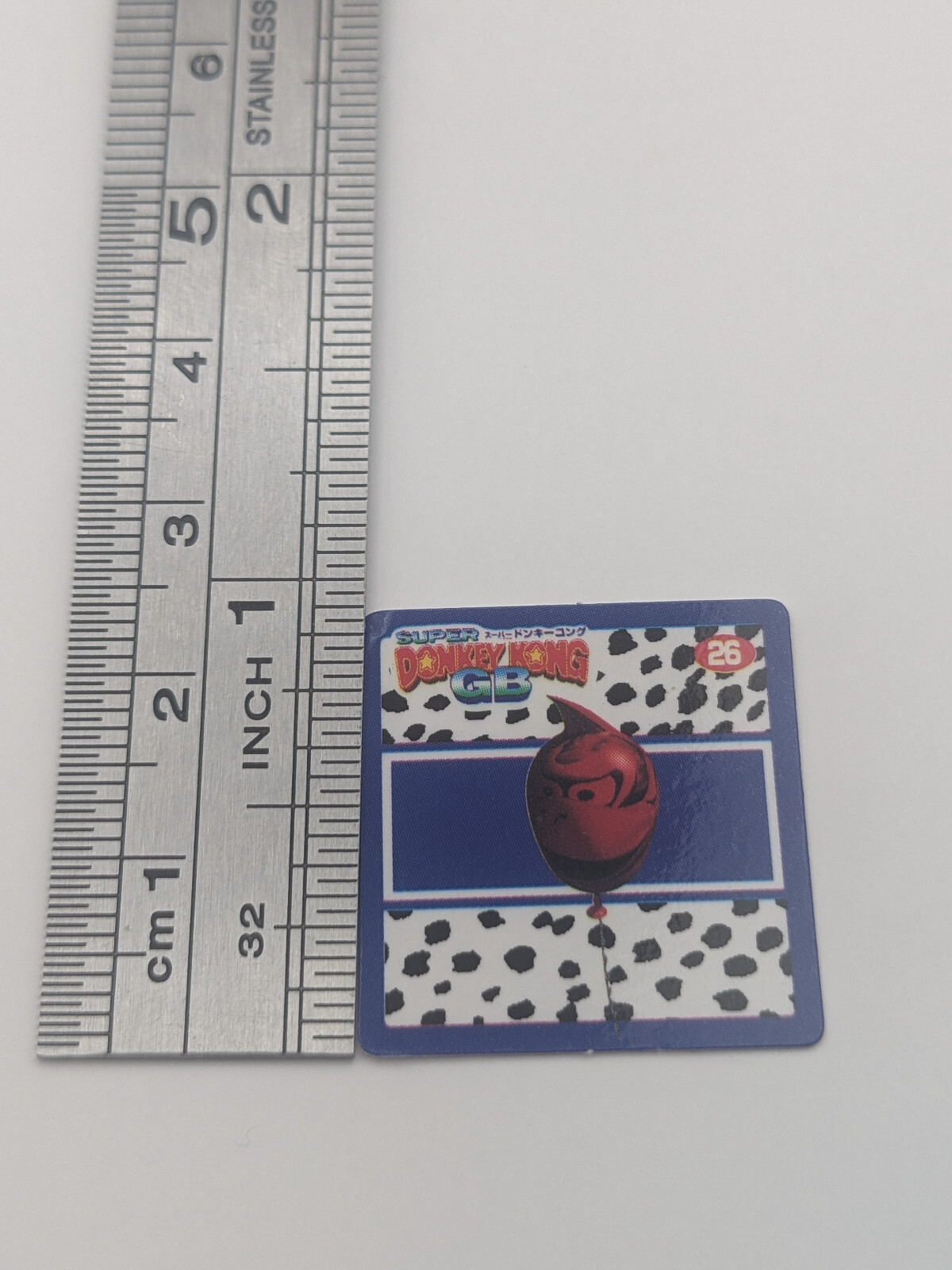 Extra Life Balloon 26 Super Donkey Kong Bros Card mini Game Boy 1995 ...