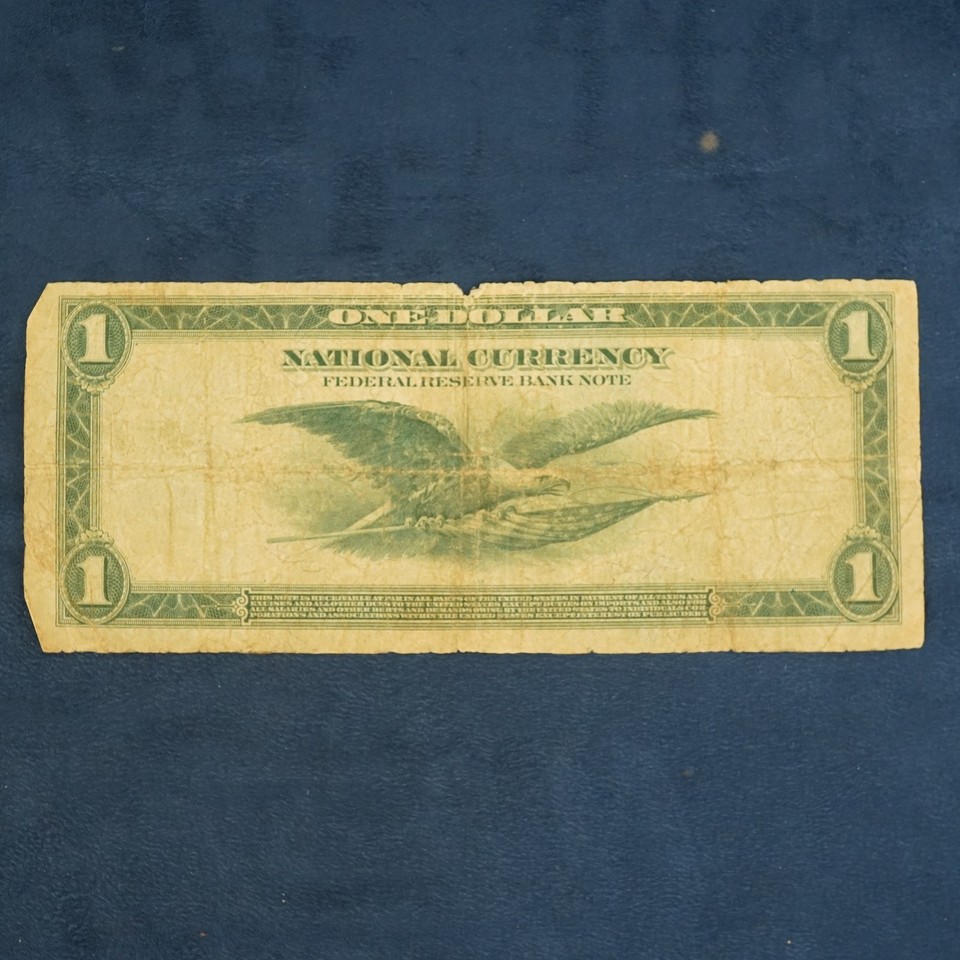 Series 1918 $1 Richmond VA Green Eagle Federal Reserve Bank Note- Free ...