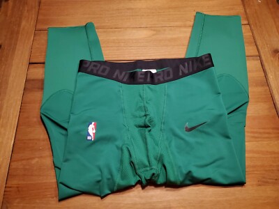 NIKE NBA COMPRESSION HYPERSTRONG GREEN BASKETBALL PANTS MENS...SZ XL ...