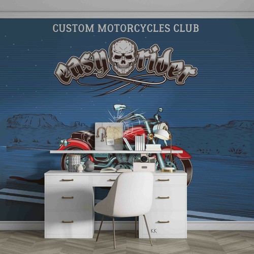 3D Custom Motorcycle Club Wallpaper Wall Mural Removable Self-adhesive ...