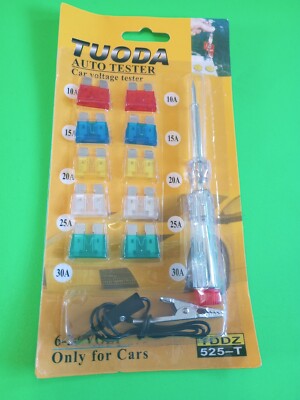 6 -24V Voltage Circuit Tester Test Light Pen Fuse For ATV/ UTV/ Truck ...