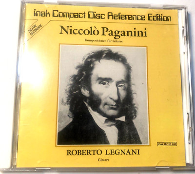 Niccolo Paganini Kompositionen fur Guitar Roberto Legnani (CD 1986 Inak ...