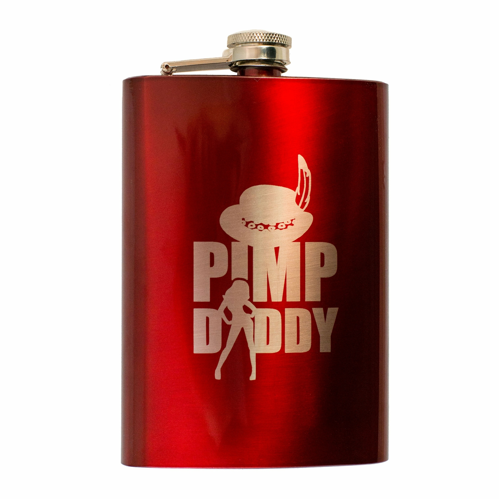 8oz RED Pimp Daddy Flask | eBay