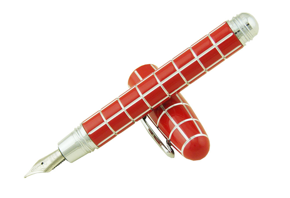 Fuliwen Resin Mini Fountain Pen Fine Nib,Red Pocket Travel Pen | eBay