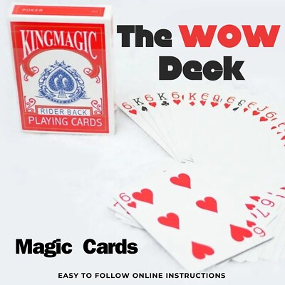 The WOW Magic Deck- Magic Trick Cards | eBay