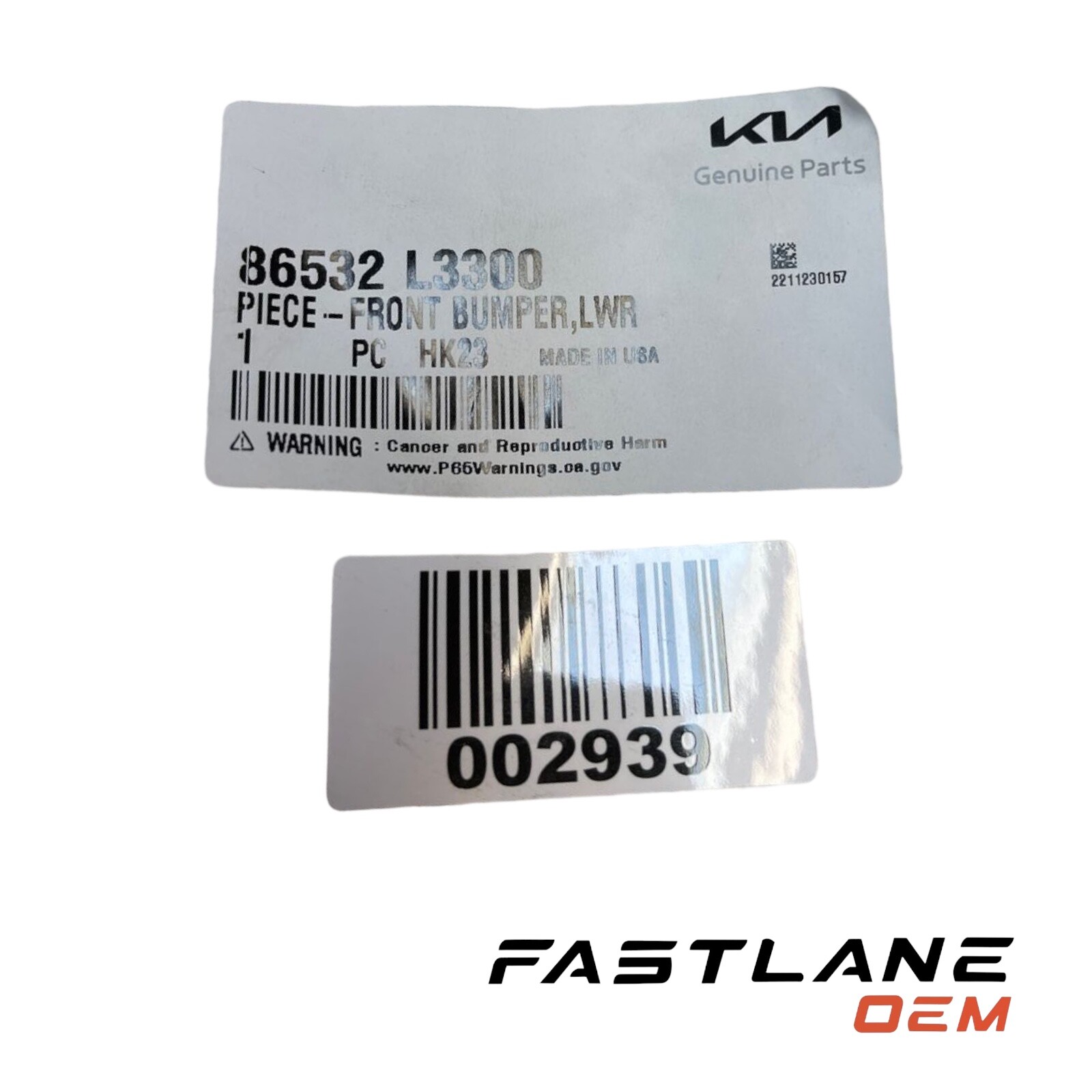 Kia 86532L3300 Front Lower Valance Panel for sale online | eBay