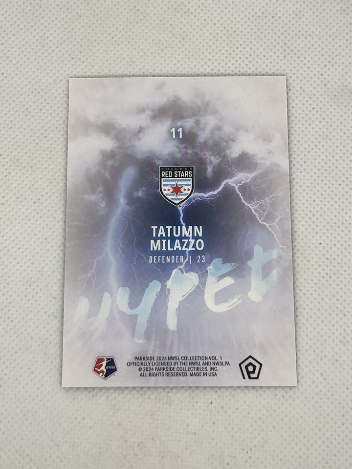 2024 Parkside NWSL | Tatumn Milazzo Chicago Red Stars | Hyped! | eBay