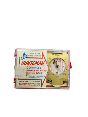 Vintage Silva Huntsman Compass & Original Plastic Case - Unused | eBay