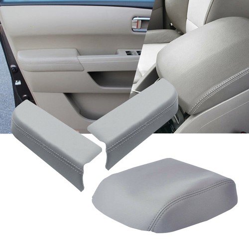 Center Console & Front Armrest Door Cover Leather for Honda Pilot 2009 ...