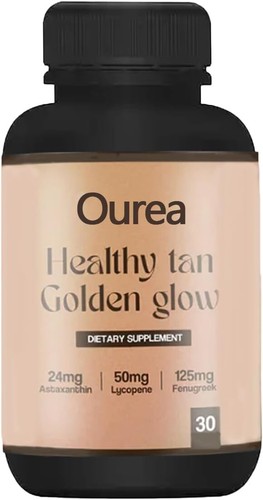 Ourea Healthy Tan Golden Glow - 30 Capsules - FREE Same Day Ship Monday ...