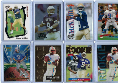 1995-1996 STEVE MCNAIR ROOKIE CARDS LOT OF (8) - Various Brands - Nice ...
