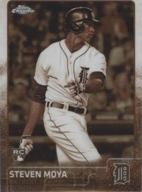 2015 Topps Chrome - Steven Moya #177 Sepia Refractor (RC) for sale ...
