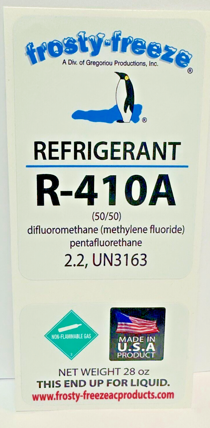 STICKER, r410a Refrigerant Gas STICKER Waterproof Equipment Can STICKER ...