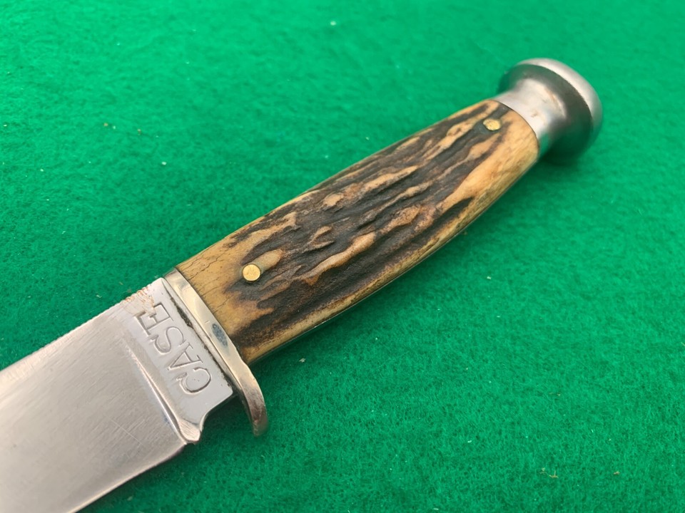 1940-1964 CASE XX STAG BOWIE FULL BLADE HUNTER KNIFE TIGHT AND RIGHT W ...