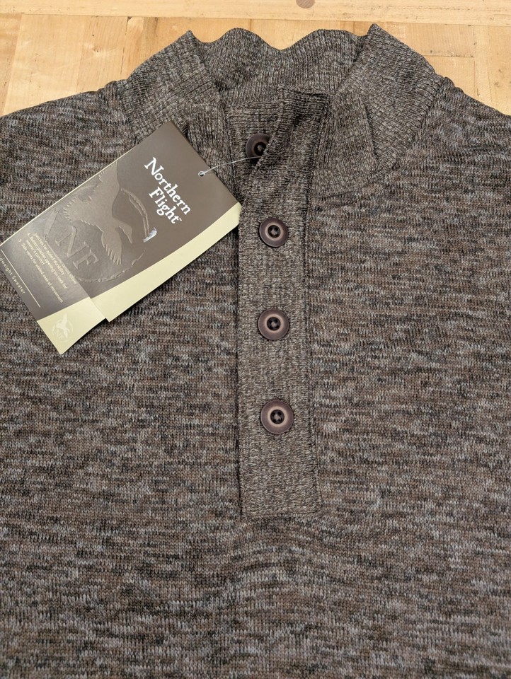 Northern Flight Mid Weight Hunting Sweater Men's Large Long Sleeves ...