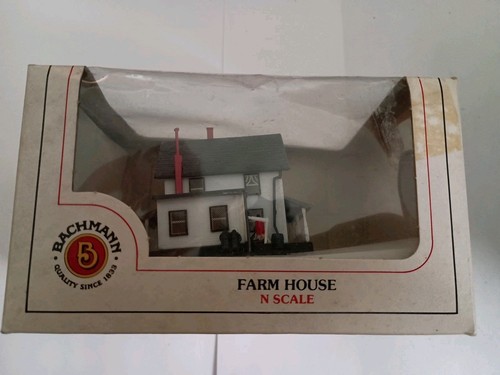 Bachmann N Scale Farm House Building White 45812 (T) AS PICTURED | eBay