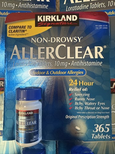4 Bottles Kirkland Aller-Clear Non-Drowsy Allergy Loratadine 10mg FAST ...