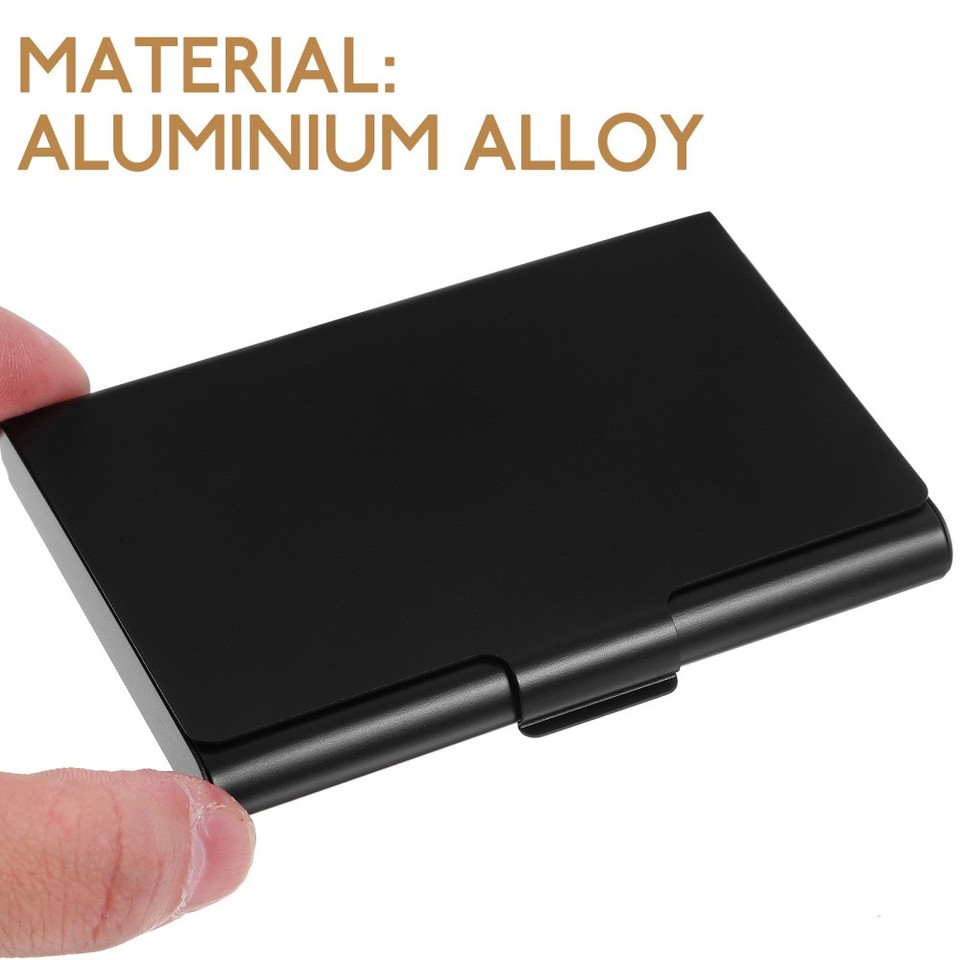 Business Card Case Aluminum Display Office Cards Holder Storage Box ...