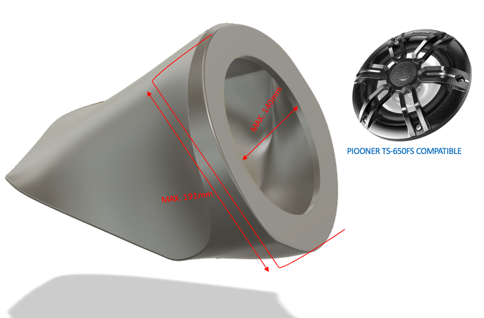 Speaker enclosure audio system for Yamaha FZR FZS 2007-2008 | eBay