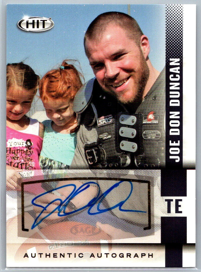 Joe Don Duncan 2014 SAGE HIT RC Autograph Rookie Auto #A39 Dixie State ...