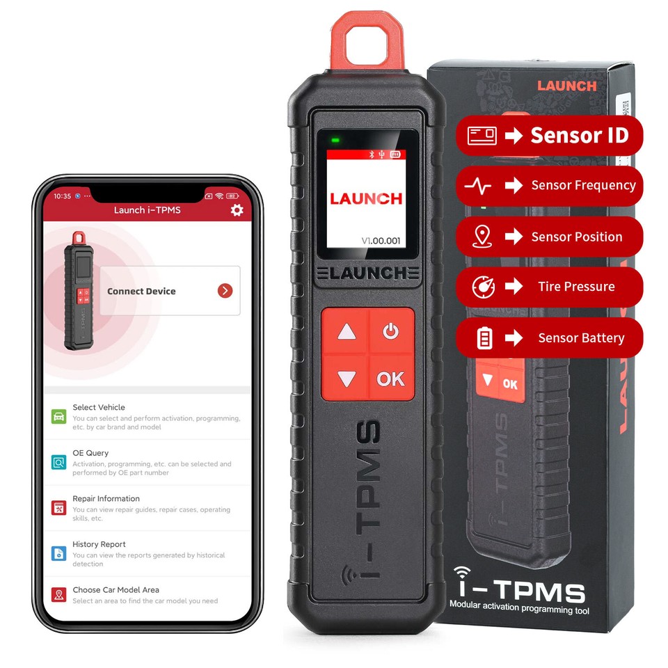 LAUNCH X431 I-TPMS Detector Programming TPMS Diagnostic Tool for X431 ...