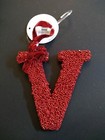 LUXURY RED GLITTER HANGING LETTER XMAS TREE DECORATION ALPHABET GIFT ...