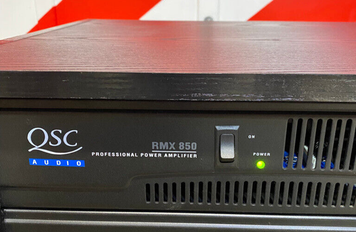 QSC RMX 850 Power Amplifier Rack Mount 200 watts per channel at 8 ohms ...