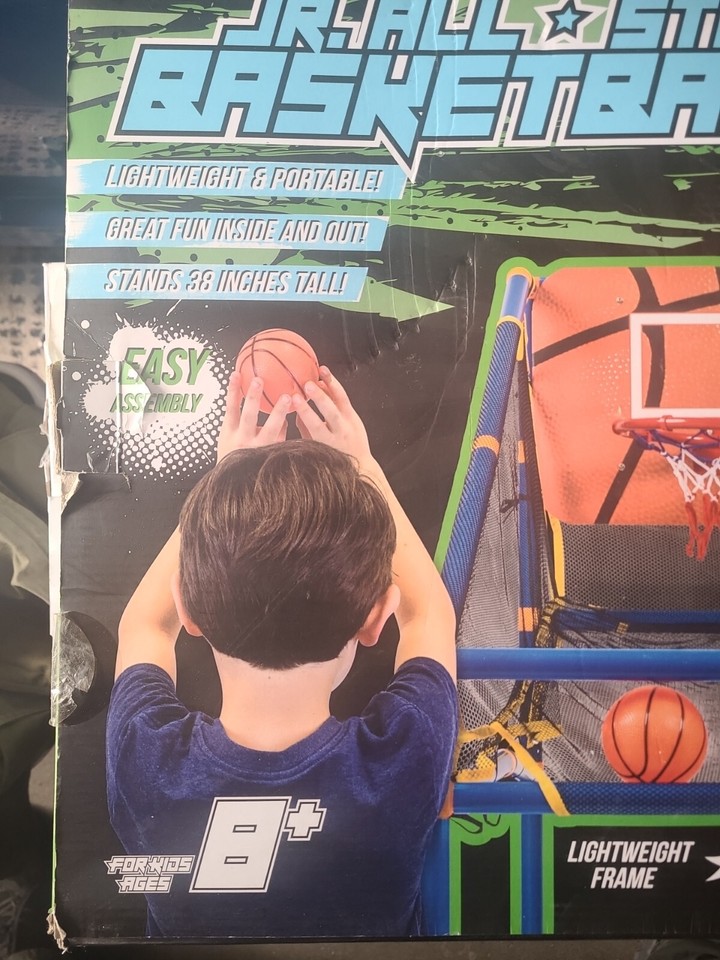 Jr All Star Basketball Arcade Set Tall Steel Hoop | eBay