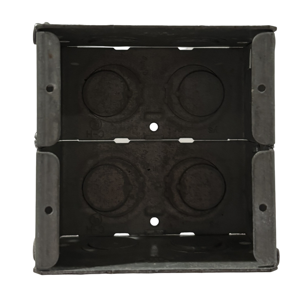 Crouse-Hinds TP691 Masonry Box Steel 2-Gang 12 KO 1/2 or 3/4 Inch | eBay