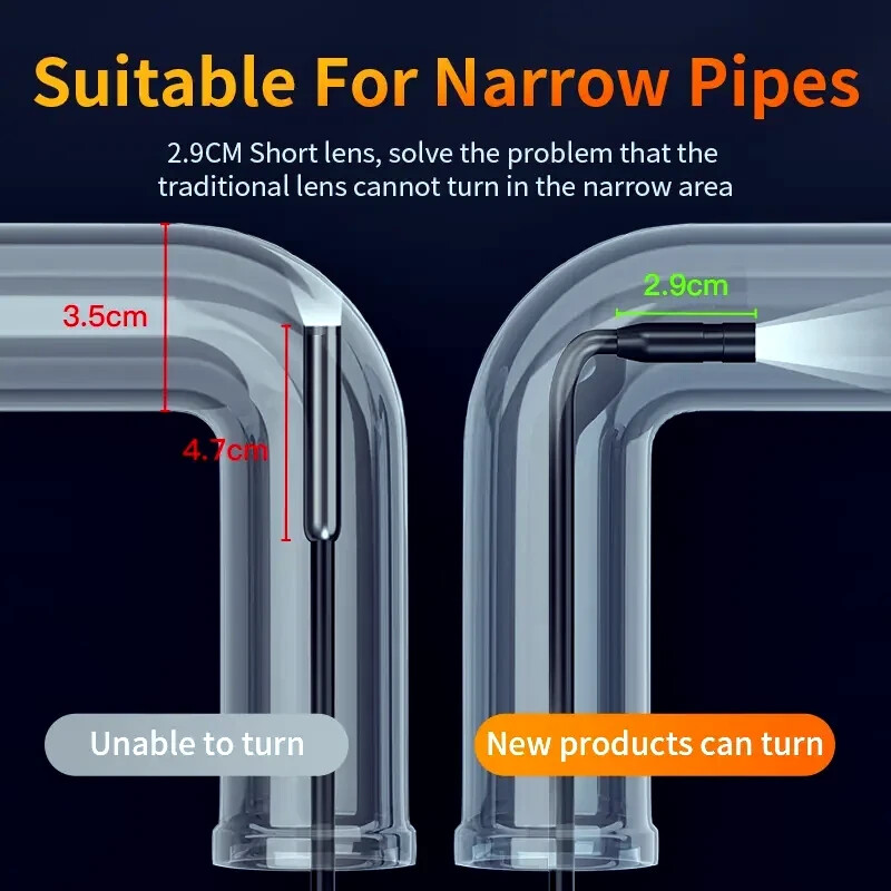 ANESOK Industrial Handheld Endoscope 4.3 IPS 1080P HD 5M Borescope ...