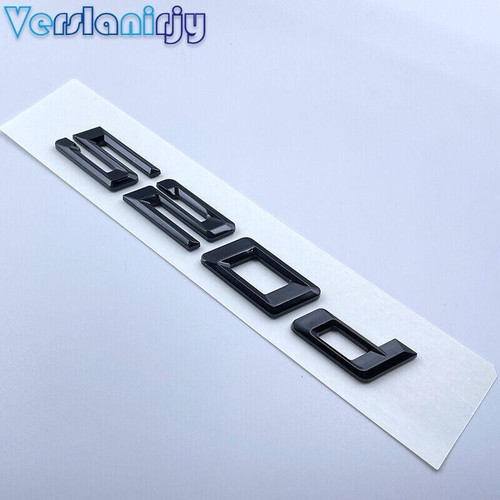 Gloss Black Letter 520d Rear DeckLid Trunk Badge Emblem For New 5 ...