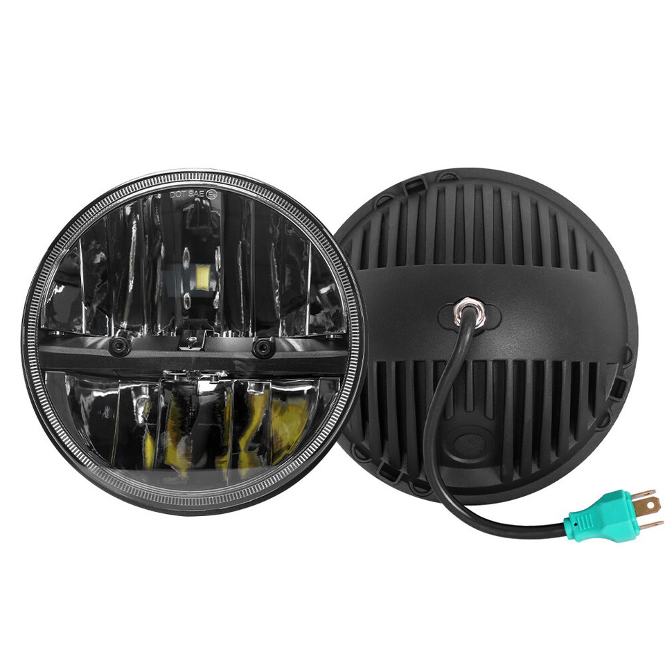 4pc For Jeep Wrangler TJ 1997~2006 Smoke Tail Lights + 7" LED ...