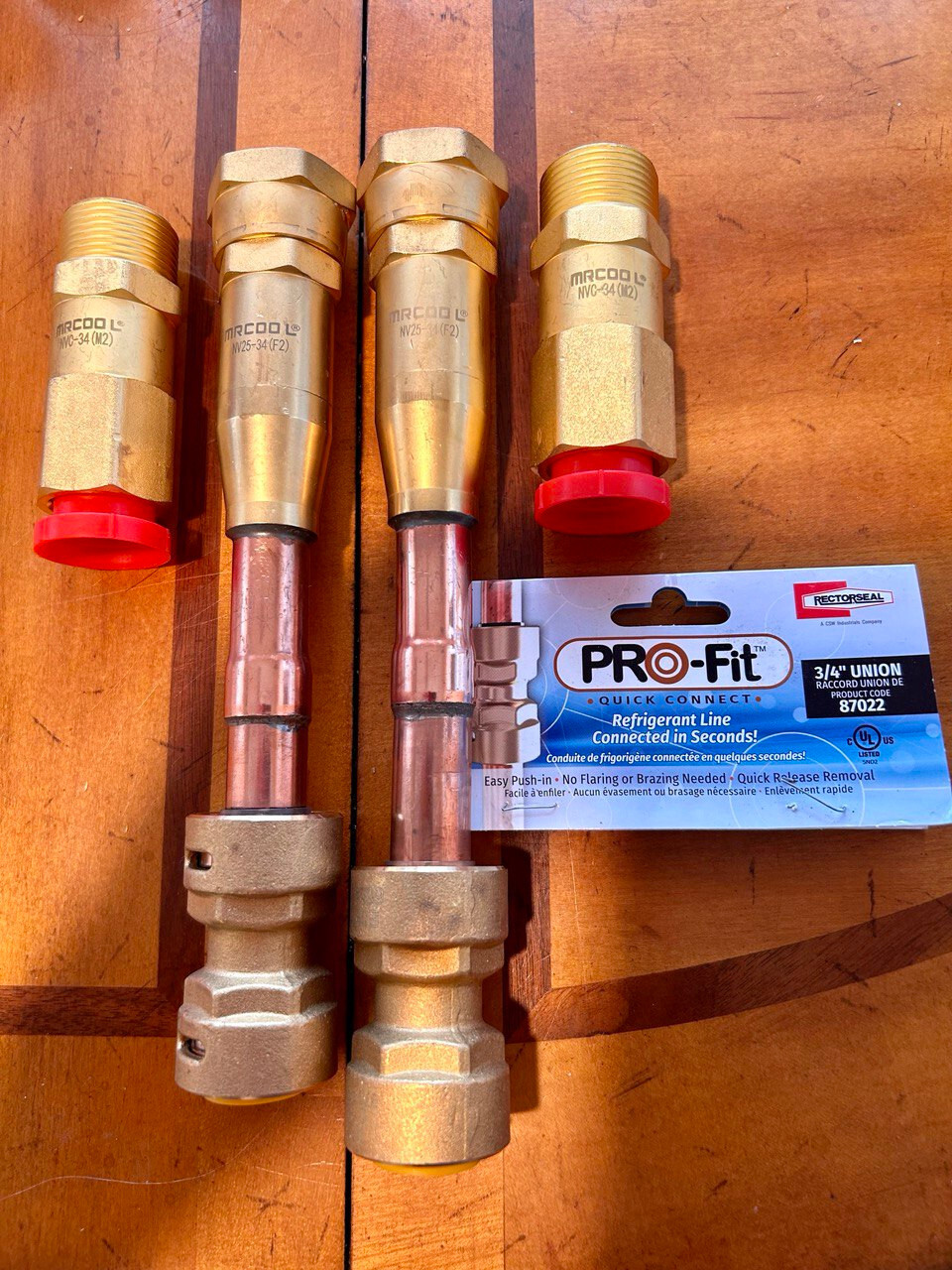 MrCool Quick Connect Line fittings with Rectorseal fittings 3/4" | eBay