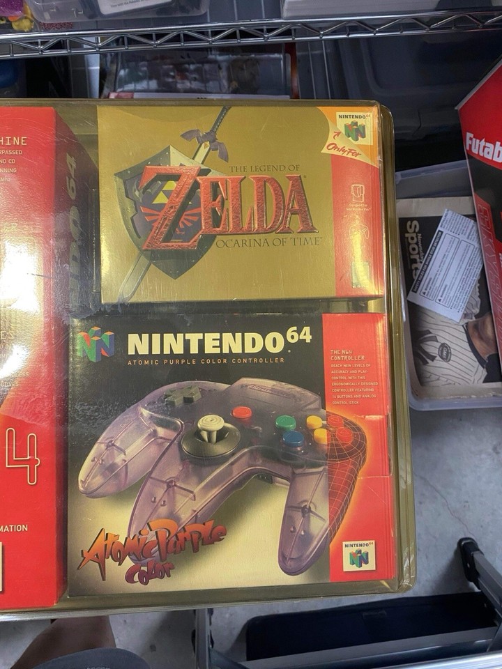 Sealed Nintendo 64 in Original Blister Pack With Atomic Purple & Zelda ...