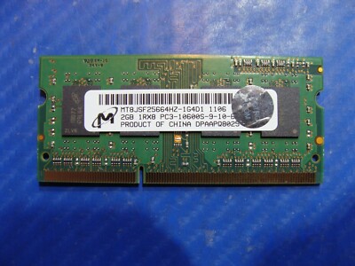 Toshiba Satellite L655D-S5145 15.6" 2GB 1Rx8 PC3-10600S RAM ...