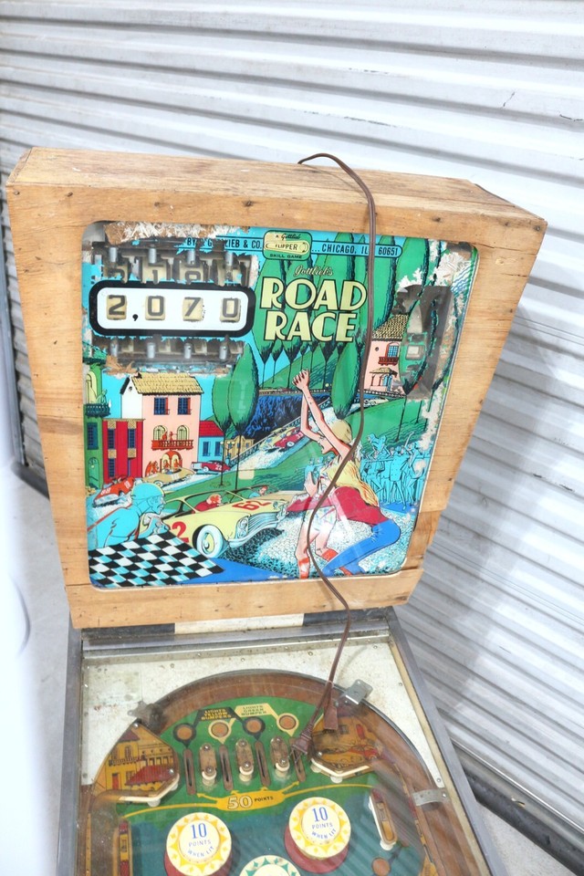 Road Race Pinball Machine (Gottlieb, 1969)- Parts/Repair- Restoration ...
