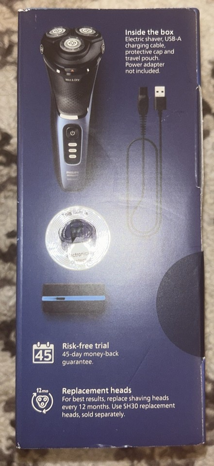 New Philips Norelco Shaver 3600 Rechargeable Wet and Dry Electric S3243 ...