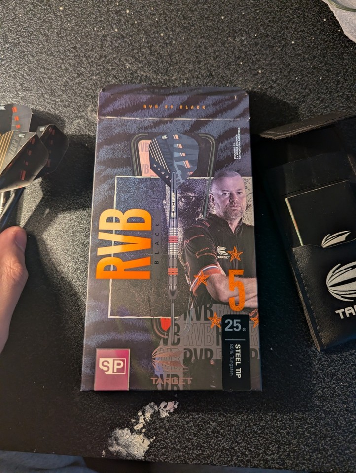 Raymond van Barneveld RVB Black Addition Darts 25 G | eBay UK