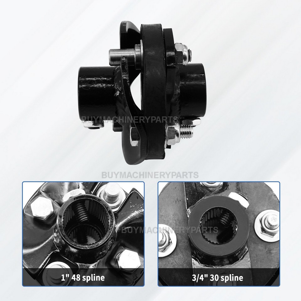 Steering Rag Joint 3/4" 30 Spline x 1" 48 Spline Box Coupling Assy ...