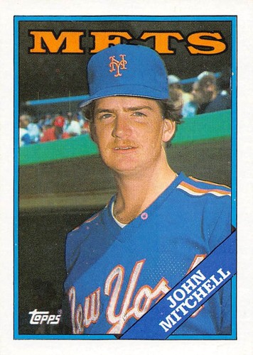 John Mitchell 1988 Topps 207 New York Mets Rookie Baseball Card | eBay