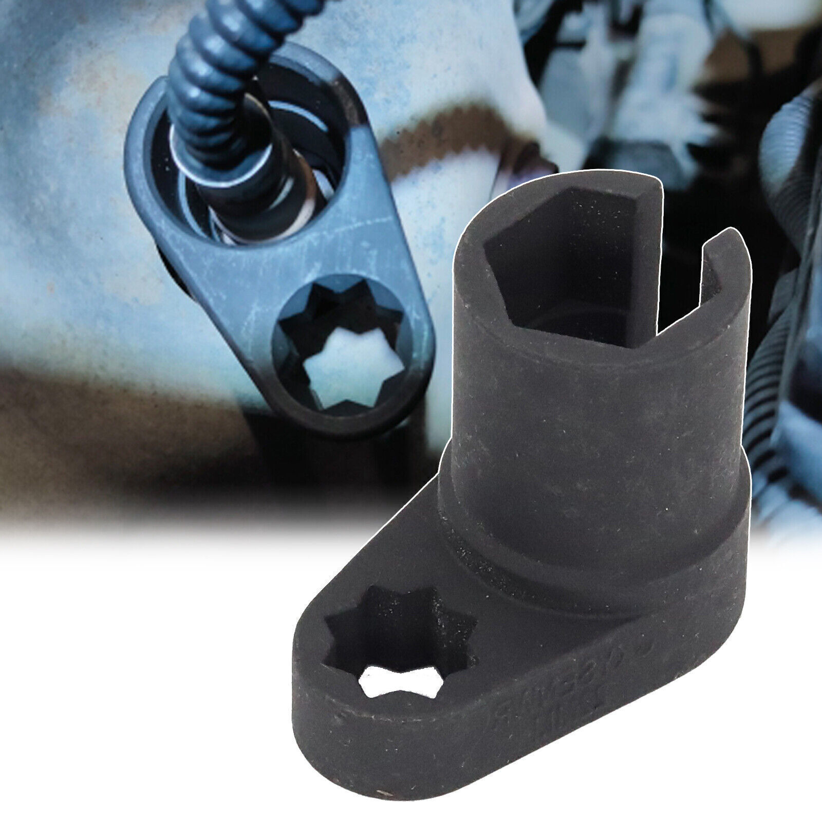 7PC OXYGEN LAMBDA SENSOR SOCKET REMOVAL SET TOOL KIT ENGINE 22MM/27MM ...